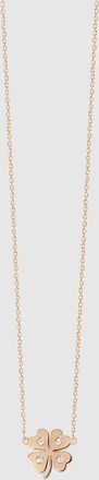 Vanrycke Collier Trèfle Or Rose Diamants