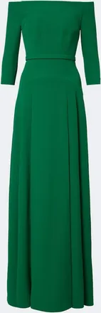 SAFiYAA Off-Shoulder-Abendkleid Amadora aus Cr&ecirc;pe