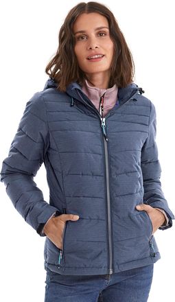 Killtec Damen Skane WMN Quilted JCKT A Jacke In Daunenoptik Mit Abzippbarer Kapuze, dunkelnavy, 42