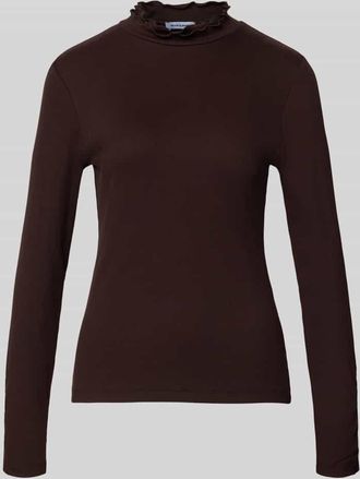 More & More Slim Fit Longsleeve aus Baumwoll-Mix