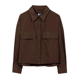 Luisa Cerano Taft Blouson Jacke - - Blouses & Shirts - Damen - Braun - XL