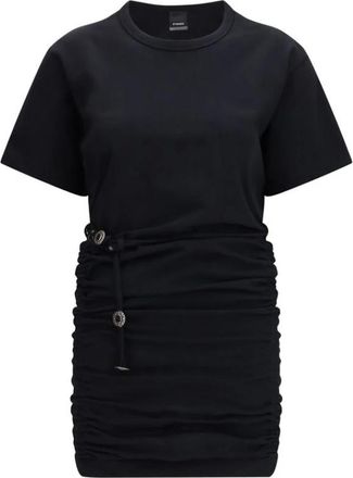 Pinko Pinko, Femme, Robes, Noir, Taille: 38 FR Robe Courte en Jersey