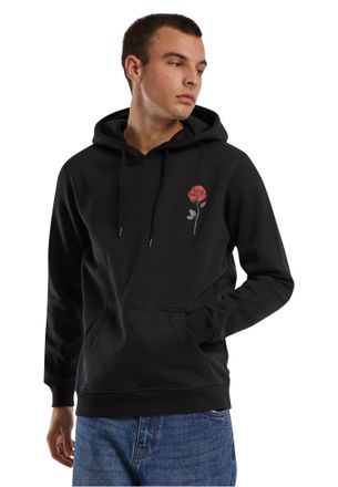 Mister Tee Herren Wild Rose Hoody Black, XL