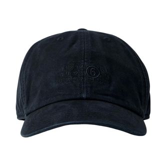 Maison Margiela Homme, Accessoires, Noir, Taille: M Casquette de baseball &agrave; motif logo