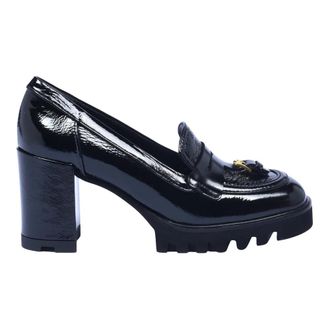 Baldinini Lack- und Glattleder-Loafer mit Absatz - - Shoes - Damen - Schwarzk - 38 1/2 EU
