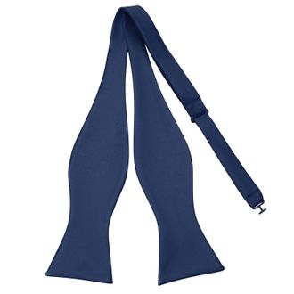 PenSee Herren-Fliege, gewebt, zum Selbstbinden, Smoking und Hochzeit, Marineblau, Medium