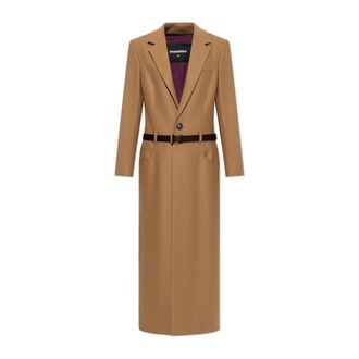 Dsquared2 Mantel mit G&uuml;rtel - - Coats - Damen - Braun - M