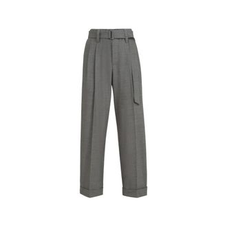 Brunello Cucinelli M0W07P8995 Straight Hosen - - Trousers - Damen - Grau - XS