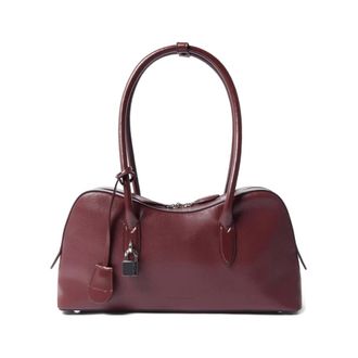 Stella McCartney Bordeaux Rote Handtasche mit Vorh&auml;ngeschloss Detail - - Bags - Damen - Rot - ONE SIZE