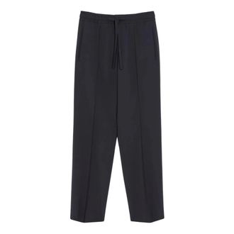 Valentino Pantalone Ricamo V Logo - - Trousers - Herren - Blau - S