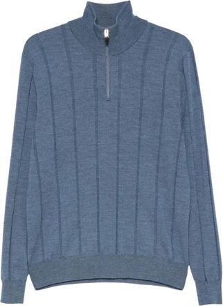 Canali Herren, Strickwaren, Blau, 2XLGr&ouml;&szlig;e