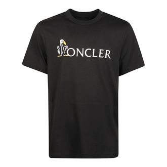Moncler Logo T-Shirt - - Tops - Herren - Schwarzk - XL