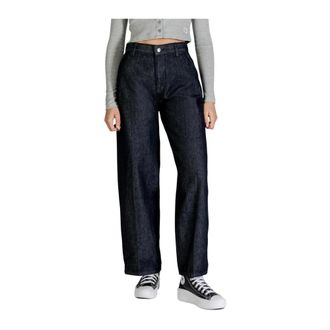 Calvin Klein Jeans Femme, Jeans, Bleu, Taille: W30 Jean Skinny Taille Haute avec Poches