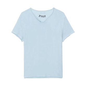 Zadig&Voltaire T-shirt Monastir Rock - Homme - Tops - Bleu - Taille: XL