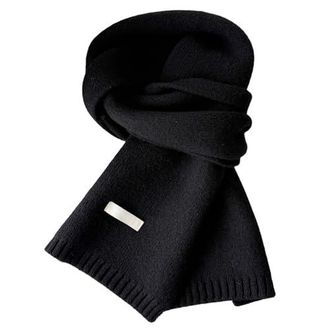 Generic Echarpes Femme ÉCharpe Chaude En Maille Douce Pour LHiver Polyvalente Et Chaude De Couleur Unie IdéAle Pour Toutes Les Occasions Et Toutes Les Tenues 