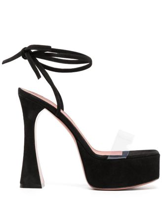 Amina Muaddi Sita Plateau-Sandalen 145mm - Schwarz