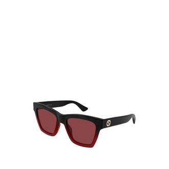 Gucci Eckige Sonnenbrille - - Accessories - Damen - Schwarzk - 54 MM