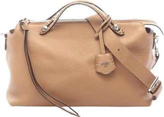 Fendi Sac bandouli&egrave;re vintage en cuir Pre-owned - Femme - Pre-owned - Beige - Taille: ONE Size