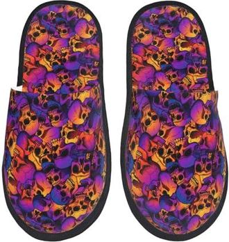 Generic Pantoufle Maison Motif De Cr&acirc;ne Hiver Pantoufles Confortable Hiver Chaussures Chaudes Doux Chaussons Maison Pour Maison Salon H&ocirc;tels M