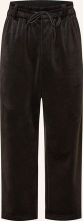 Yohji Yamamoto Hose Im Jogging-Stil Loose Fit Aus Samt schwarz