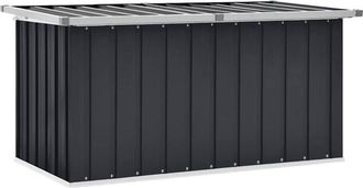 vidaXL Boîte de rangement de jardin Anthracite 129x67x65 cm Vidaxl