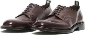 Green George Brown Leather Tied Derby - Gr. 44,5 (EU) - in Braun