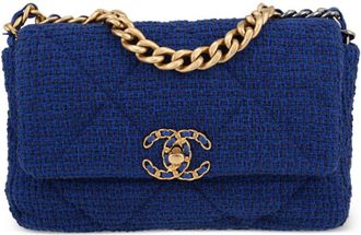 Chanel 2021 19 Schultertasche - Blau