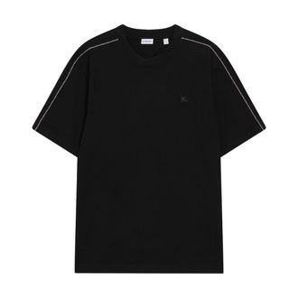 Burberry Seth CHK T-Shirt - - Tops - Herren - Schwarzk - S