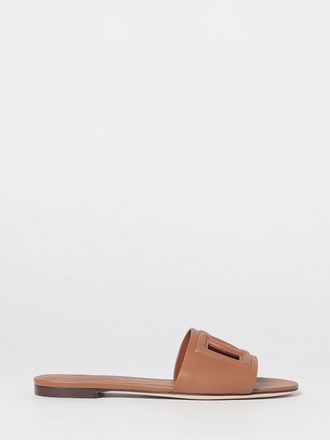 Dolce & Gabbana Mules en cuir avec monogramme DG et talon bas