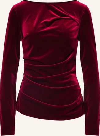 Talbot Runhof Talbot Runhof Longsleeve Aus Samt rot