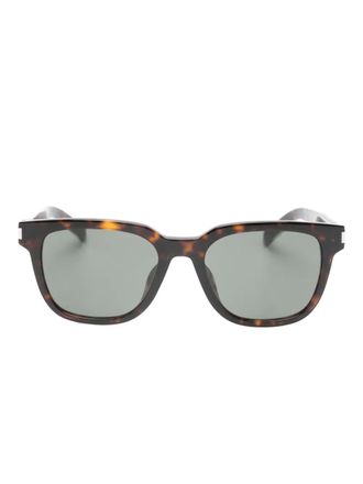 Saint Laurent Eyewear lunettes de soleil &agrave; monture carr&eacute;e - Marron