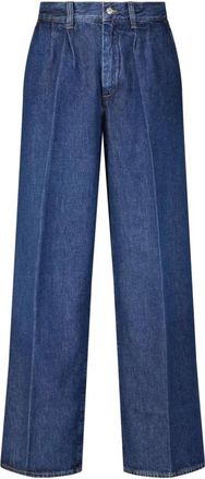 Frame Denim Femme, Jeans, Bleu, Taille: W29 Jean à Plis et Jambes Larges