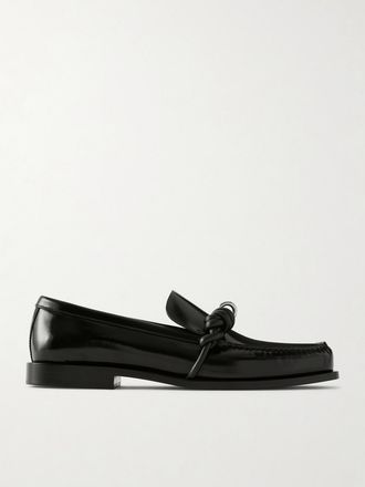 Jil Sander Loafers Aus Leder Mit Knoten - Schwarz