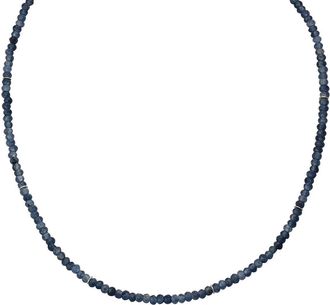 Glanzst&uuml;cke M&uuml;nchen Halskette - Sterling Silber Halskette Chalcedon - Gr. unisize - in Blau - f&uuml;r Damen