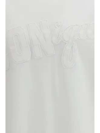 Dsquared2 Mens T-Shirt Iconique White Cotton T-Shirts And Polos