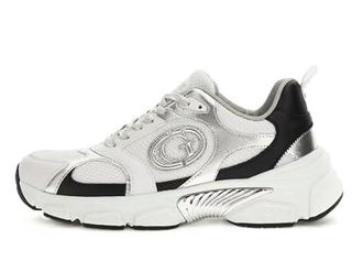 Guess Runner Ibitha Inserts laminés Runner FLTIBIELE12, Blanc, noir, 37 EU