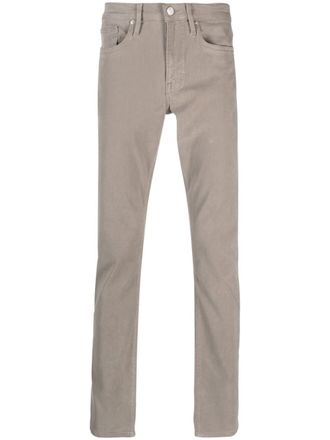 Frame Denim pantalon chino &agrave; coupe droite - Gris