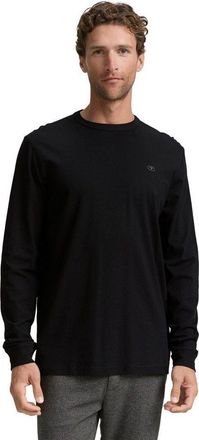 Tom Tailor Langarmshirt mit Logo Stickerei