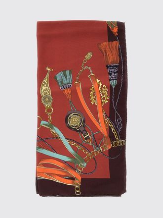 Etro Foulard carr&eacute; en pure soie avec imprim&eacute; graphique dinspiration ethnique