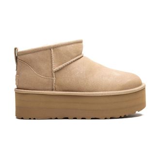 UGG Classic Ultra Mini Platform Stiefel Sand - - Shoes - Damen - Beige - 41 EU