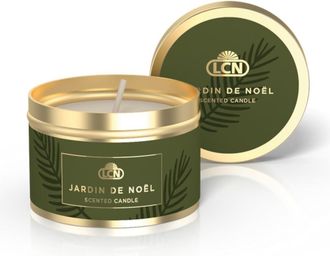 LCN Duftkerze jardin de noel 65 g-Warme Noten von Zeder, Oud & Weihrauch-Brenndauer ca. 15 Std
