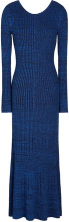 8 by YOOX VISCOSE BLEND RIB KNIT MAXI DRESS