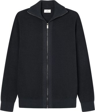 Springfield Herren Gg12 Structure Basic-Cardigan, blau, Large