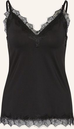 Rosemunde Top Billie Mit Spitze schwarz