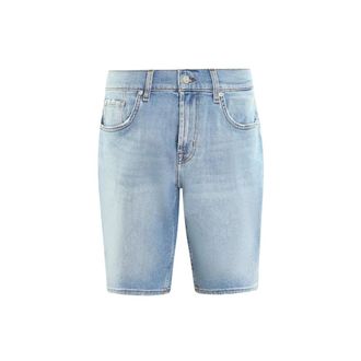 7 For All Mankind Herren, Shorts, Blau, W32Gr&ouml;&szlig;e