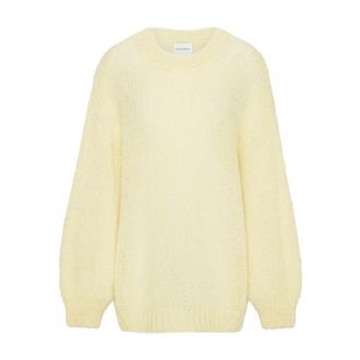 Americandreams Americandreams, Femme, Pulls, Jaune, Taille: ONE Size Pull ras du cou Pepper