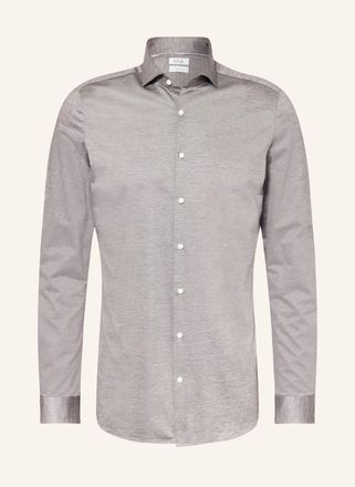 Paul Paul Hemd Slim Fit Mit Extralangem Arm braun