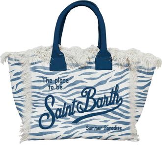 MC2 Saint Barth Femme, Sacs, Blanc, Taille: ONE Size Vanity Tote Bag
