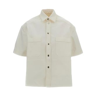 Plan C Plan C, Femme, Chemises, Blanc, Taille: 38 FR Chemise &agrave; Manches Courtes