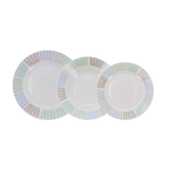 Quid Canada - Service de table en porcelaine 18 pi&egrave;ces pour 6 personnes